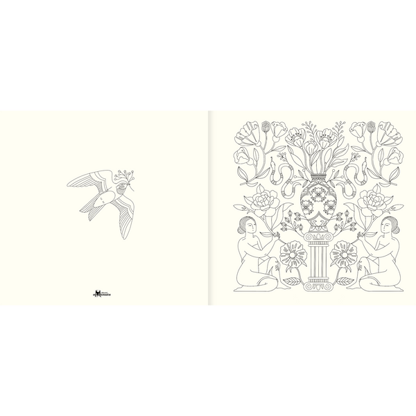 Libro Para Colorear "Folk" Maya Hanisch – Cabeza de Alfiler