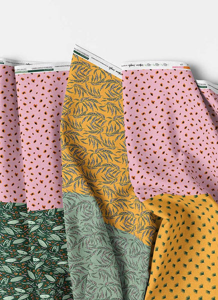 Set de Telas "Green Urban Jungle" Fat Quarter Bundle – Cabeza de Alfiler